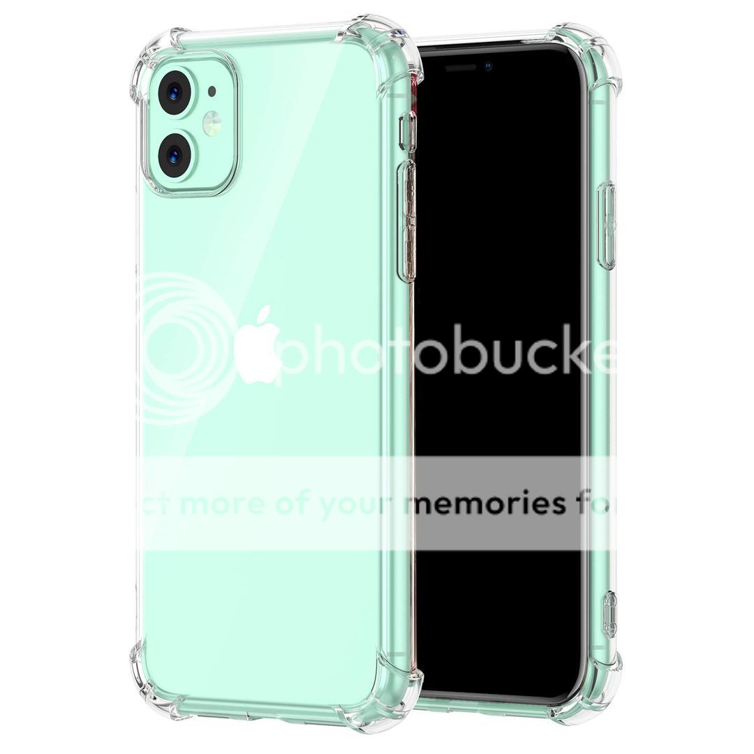 Shockproof Tough Gel Clear Case Cover for Apple iPhone 11 12 Pro X 5 6 ...