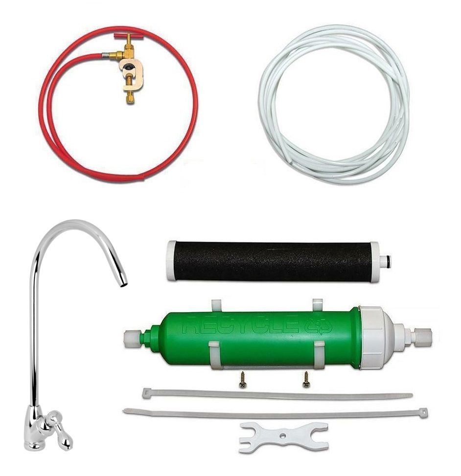 FORTRESS Drinking Water Tap Filter Kit System Including Faucet ...